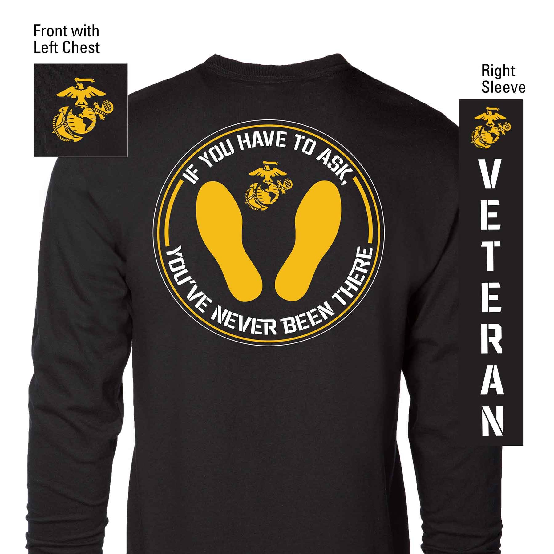 Marines Yellow Footprints Long Sleeve — SGT GRIT