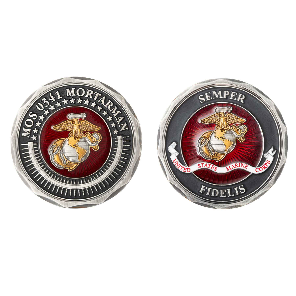 USMC Mortarman Challenge Coin — SGT GRIT