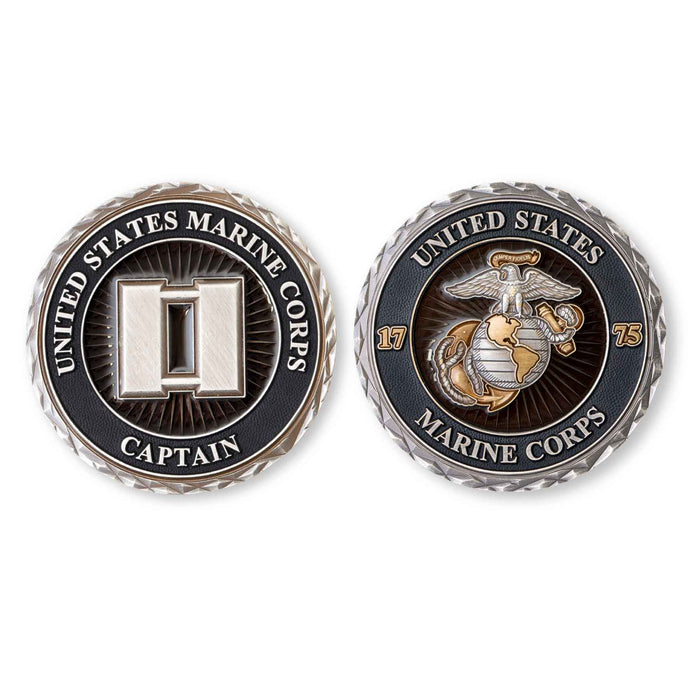 USMC Captain Rank Challenge Coin — SGT GRIT