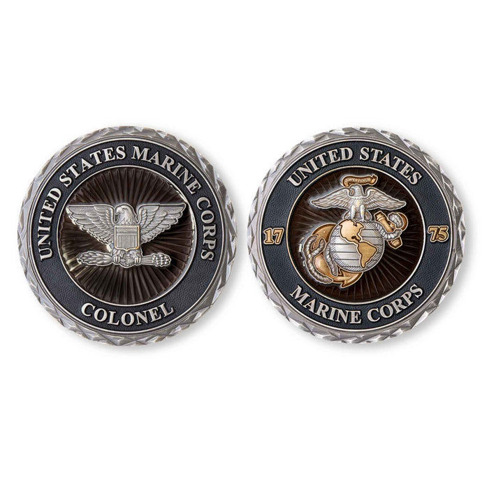 USMC Colonel Rank Challenge Coin — SGT GRIT