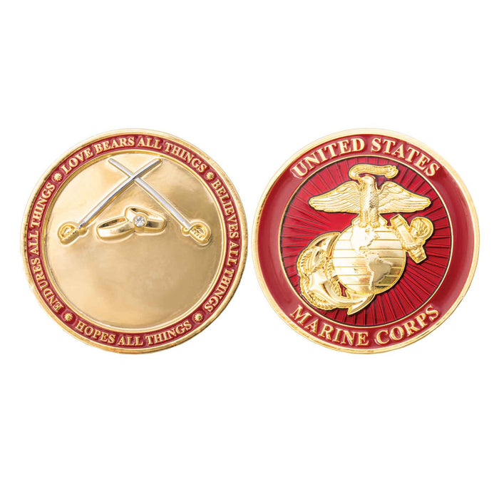 USMC Marine Wedding Engravable Coin — SGT GRIT