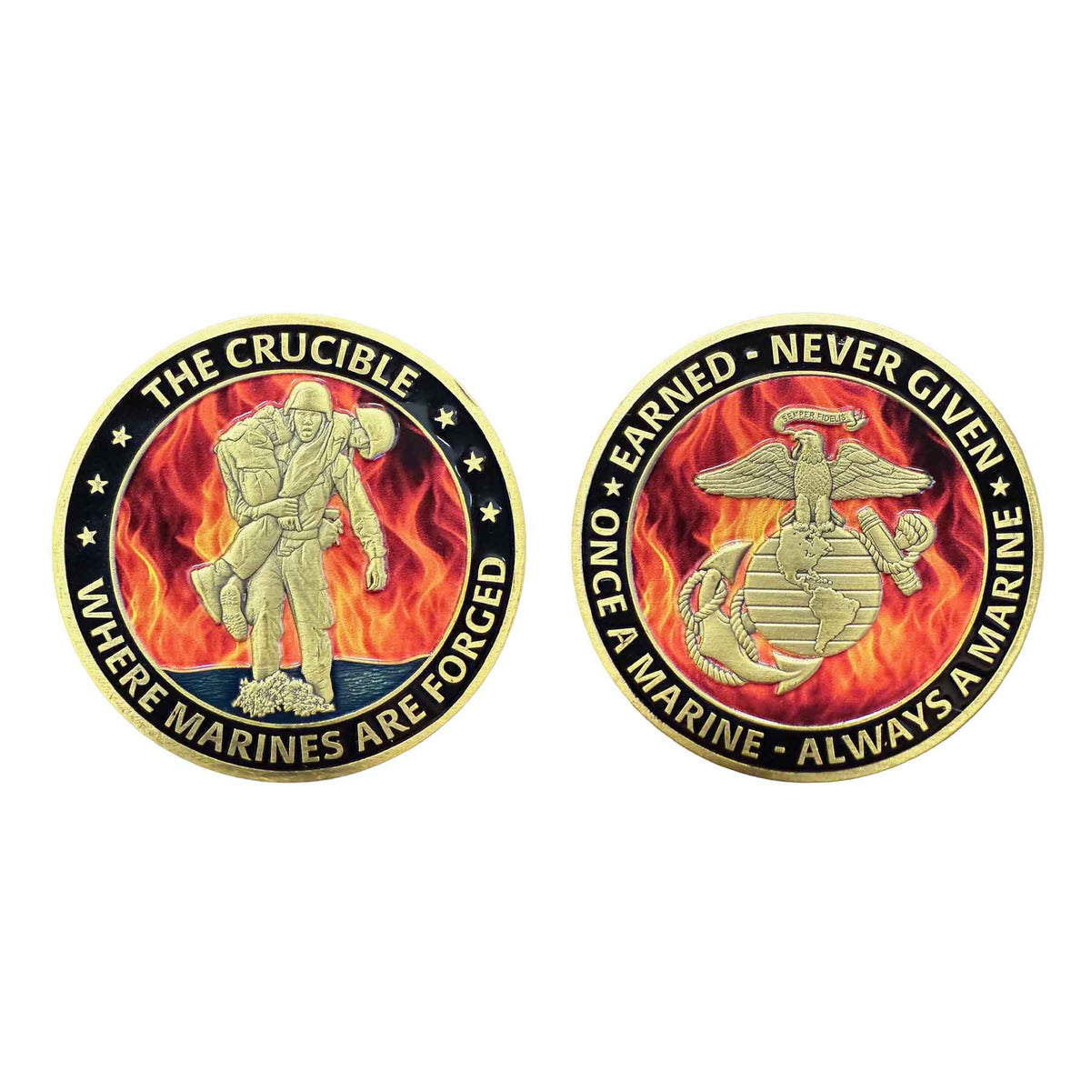 USMC “The Crucible” Challenge Coin | The Fire That Forges Marines – SGT ...