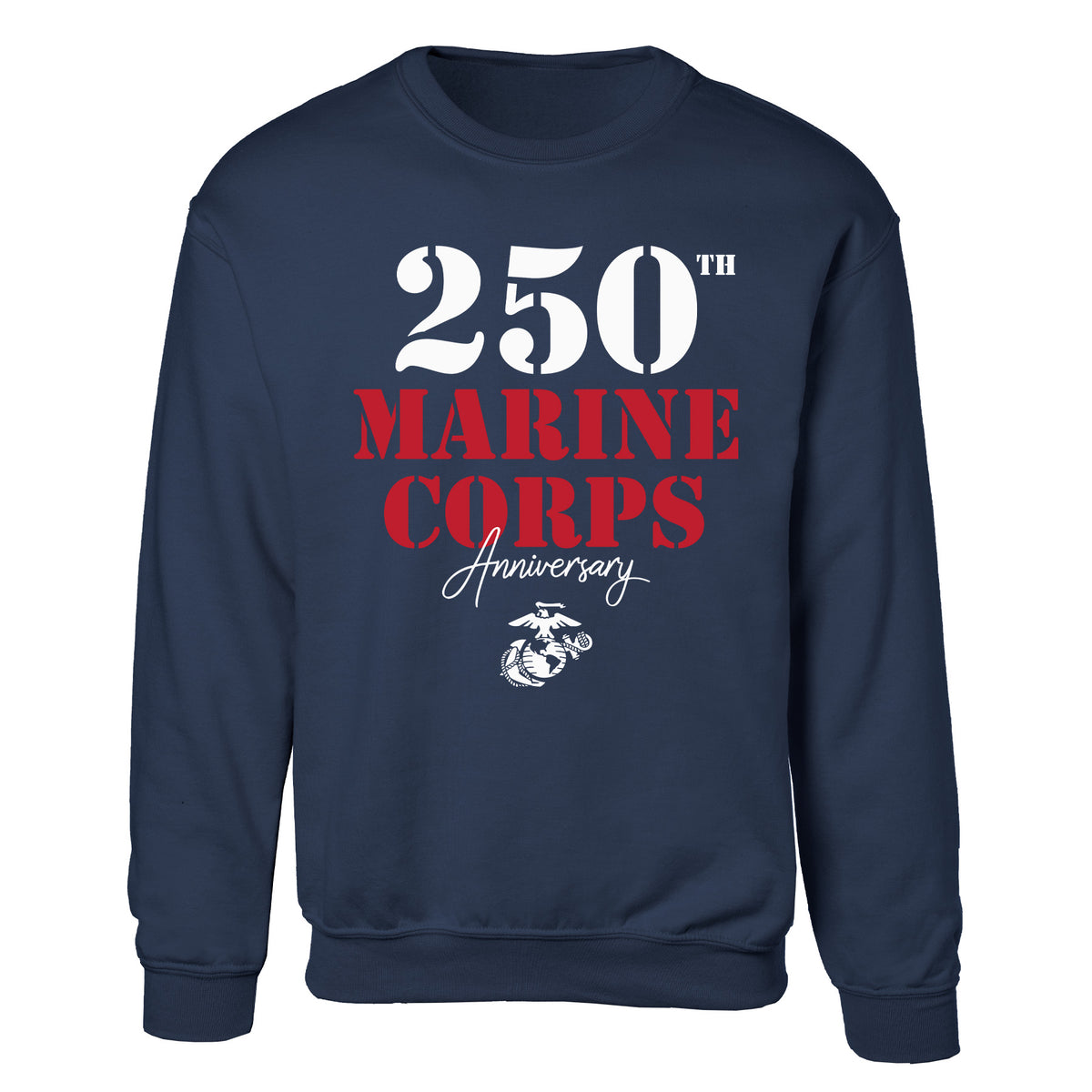 USMC 250th Anniversary Stencil Sweatshirt | Marine Corps Pride – SGT GRIT