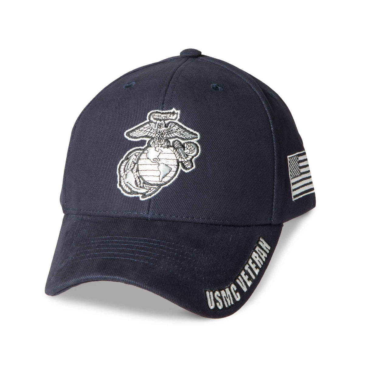USMC Veteran Choose Your Rank Hat - Navy | Custom Marine Corps Hat ...