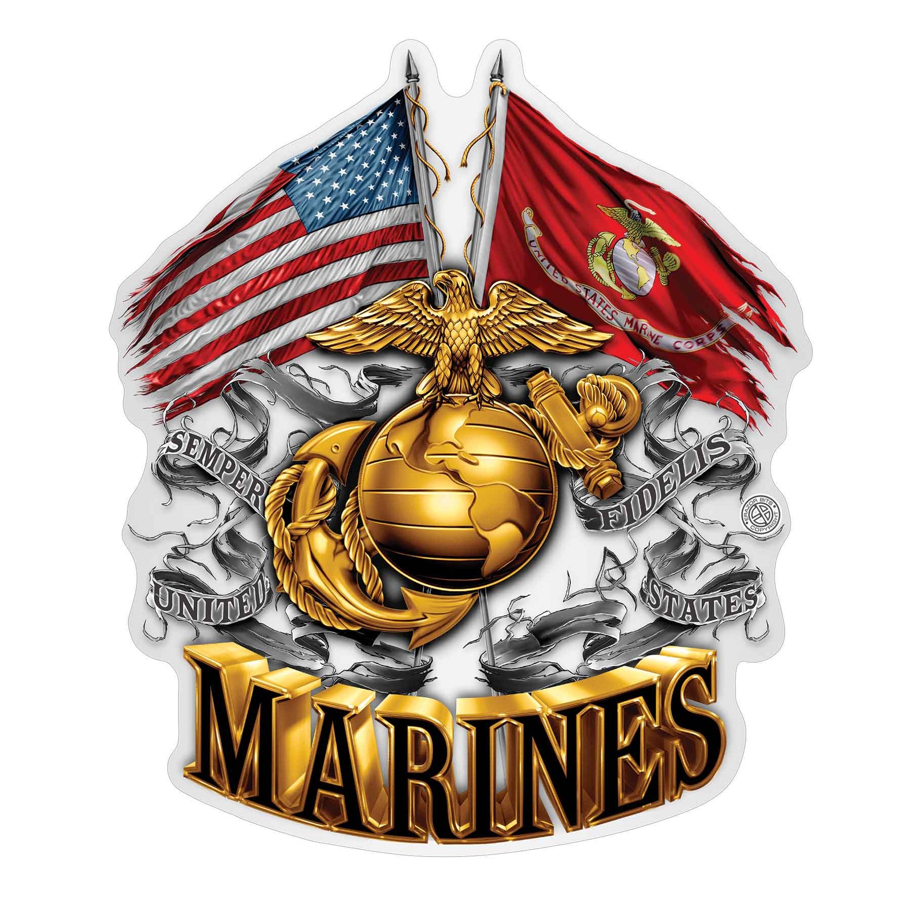 Officially Licensed USMC Stickers & Decals - SGT GRIT