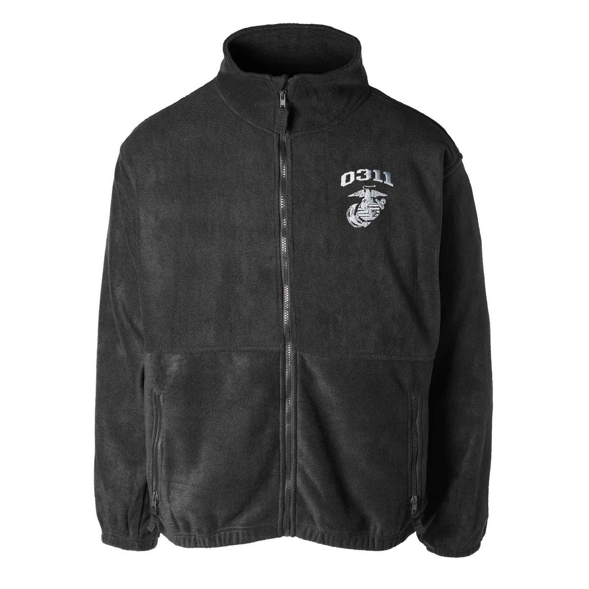 Marine Corps MOS Embroidered Fleece Full Zip | Custom USMC Apparel ...
