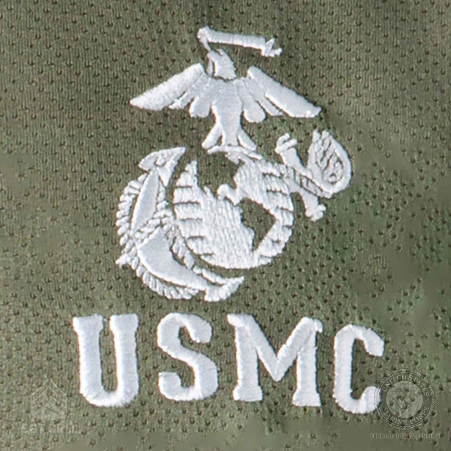 EGA USMC Performance Polo – OD Green – SGT GRIT