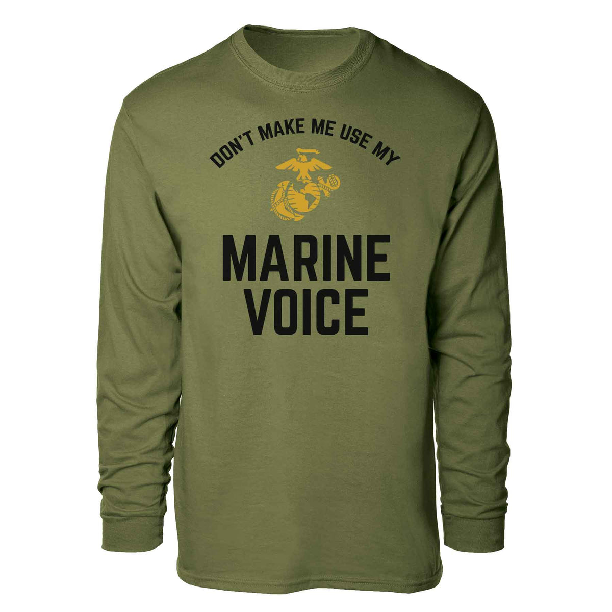 Marine Voice Long Sleeve - Bold USMC Statement Shirt – SGT GRIT