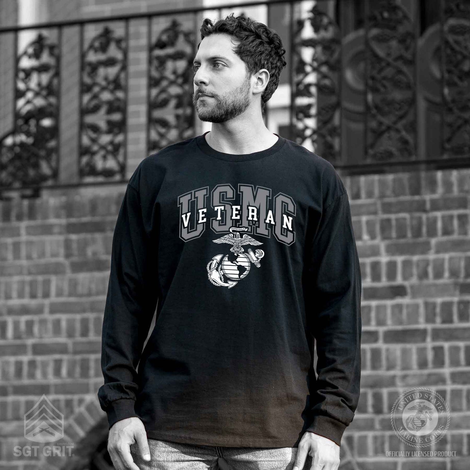 USMC Veteran Overlay Long Sleeve – SGT GRIT