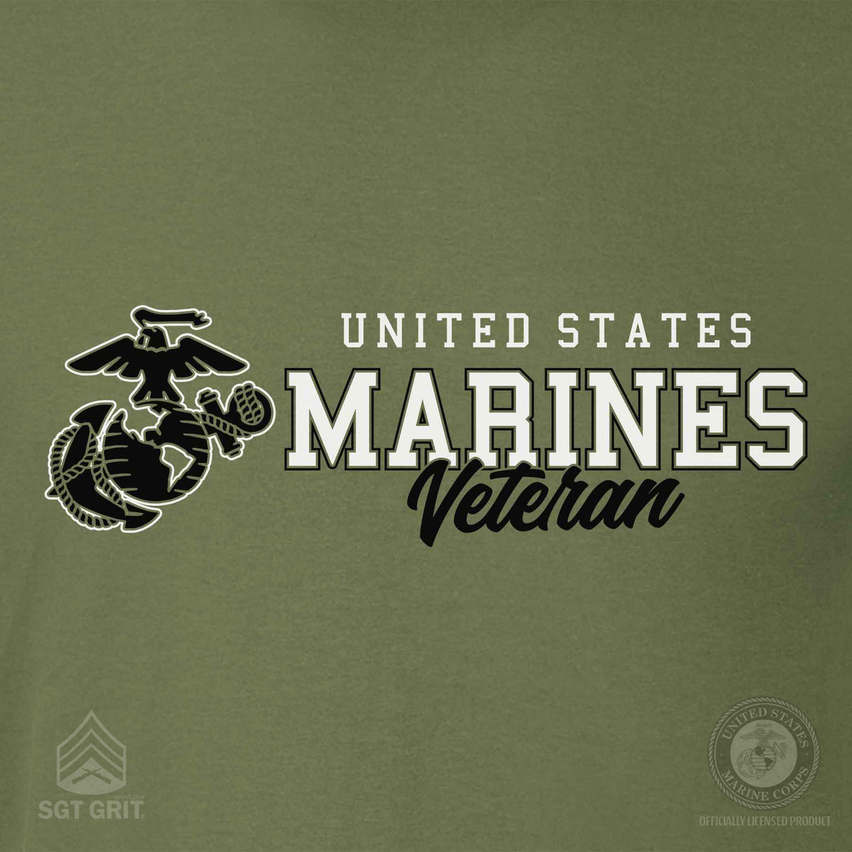 USMC Veteran Script Long Sleeve – SGT GRIT