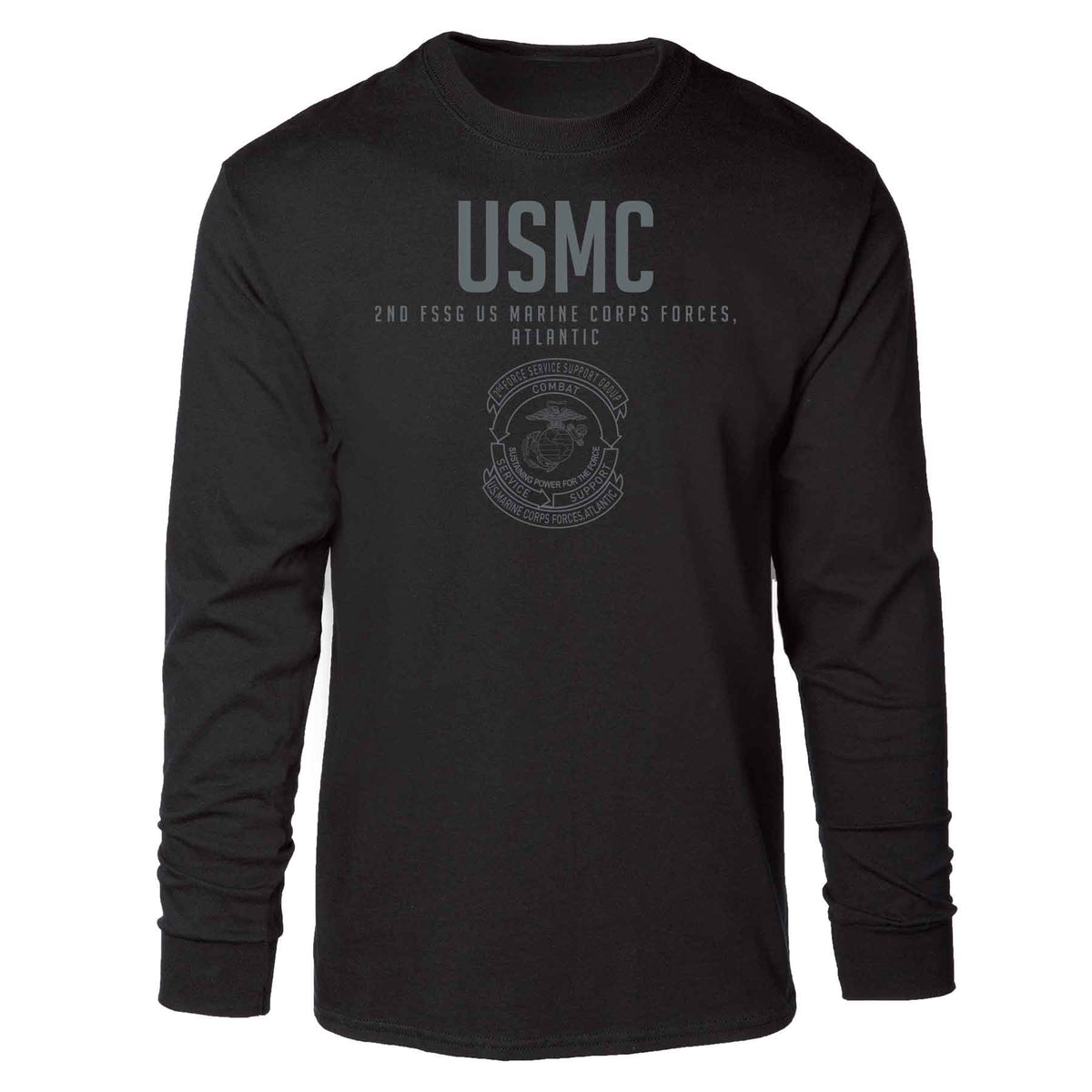 2nd FSSG US Marine Corps Patch Tonal Long Sleeve T-shirt – SGT GRIT