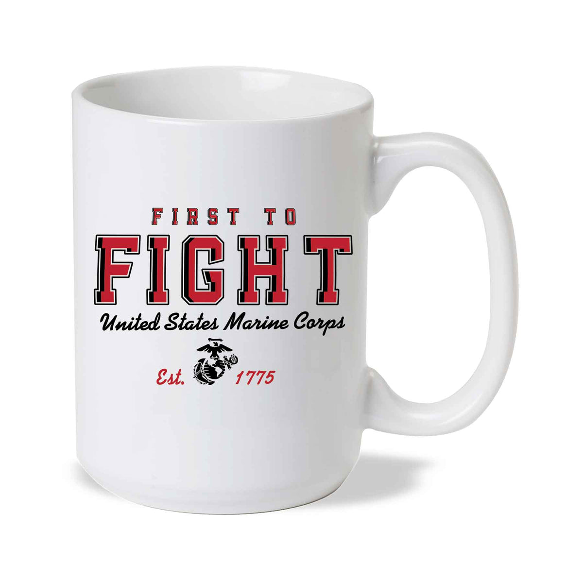 USMC First To Fight Mug | Bold Marine Corps Design – SGT GRIT