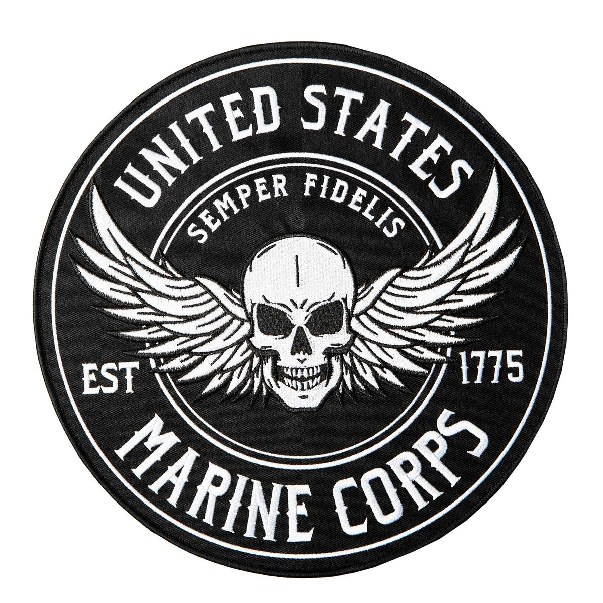 USMC Semper Fidelis Skull Patch | 10-Inch Sgt Grit Exclusive – SGT GRIT