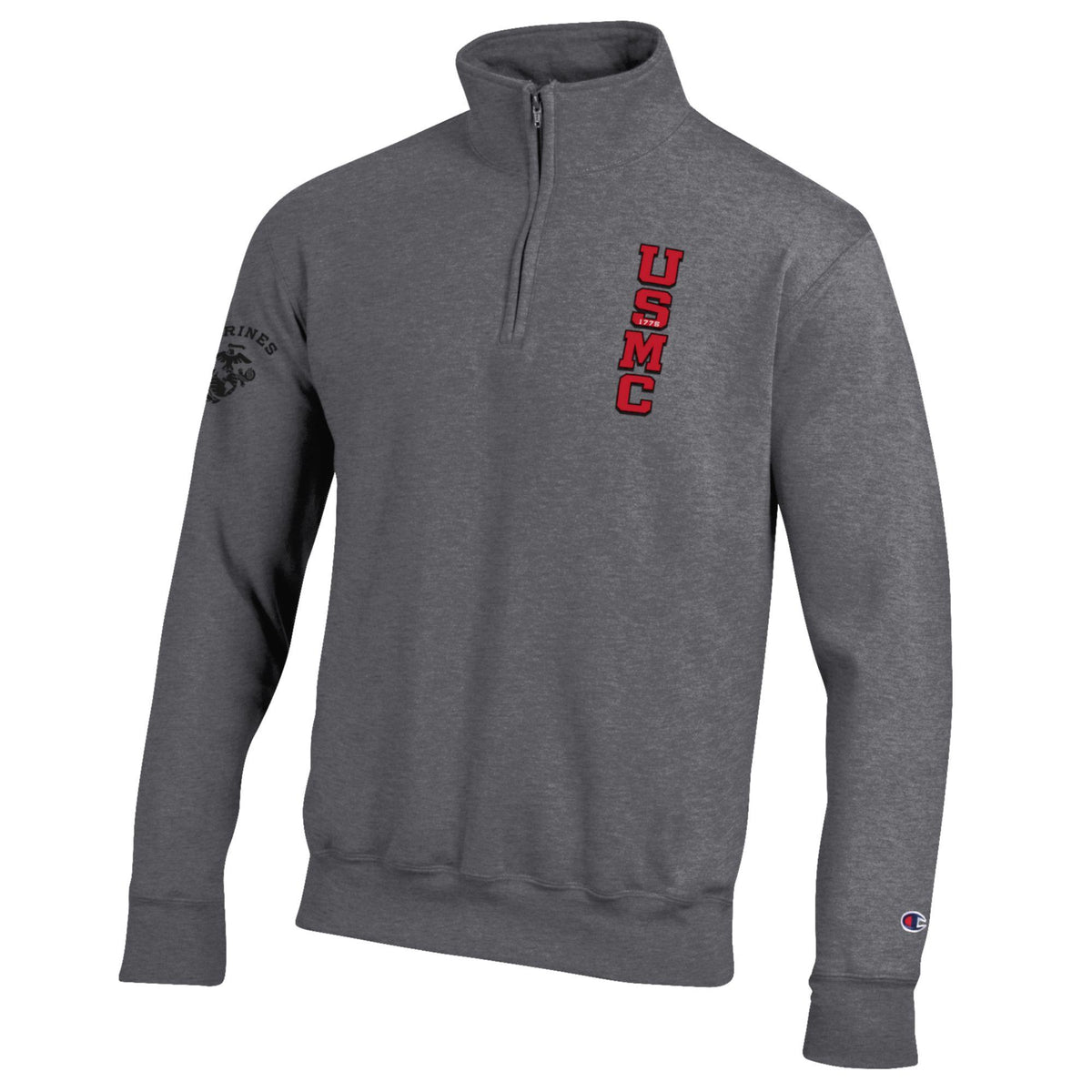 Champion USMC Quarter Zip – Official Marine Corps Pullover – SGT GRIT