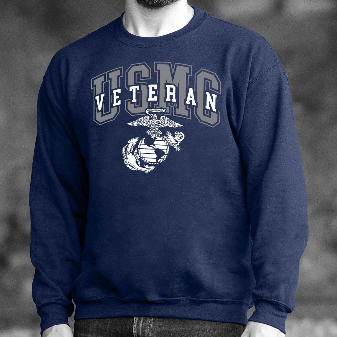 USMC Veteran Overlay Sweatshirt – SGT GRIT