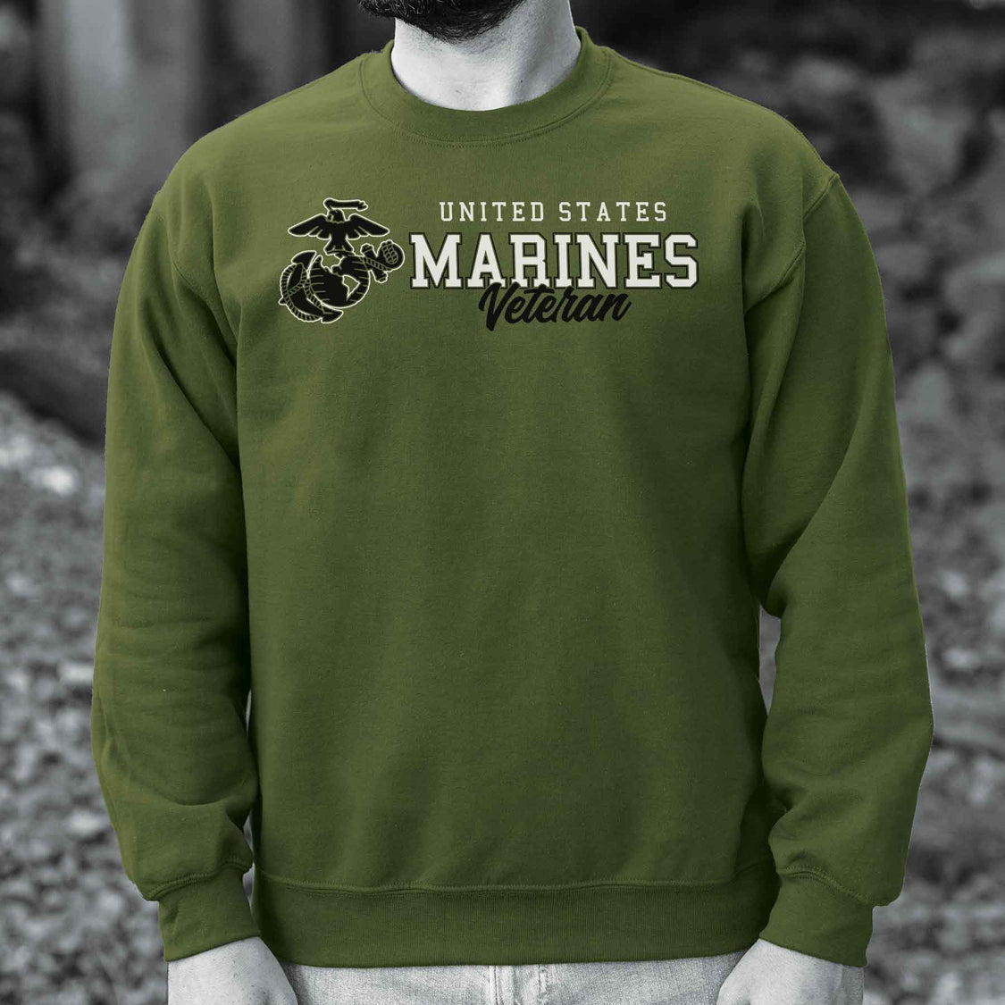 USMC Veteran Script Sweatshirt – SGT GRIT