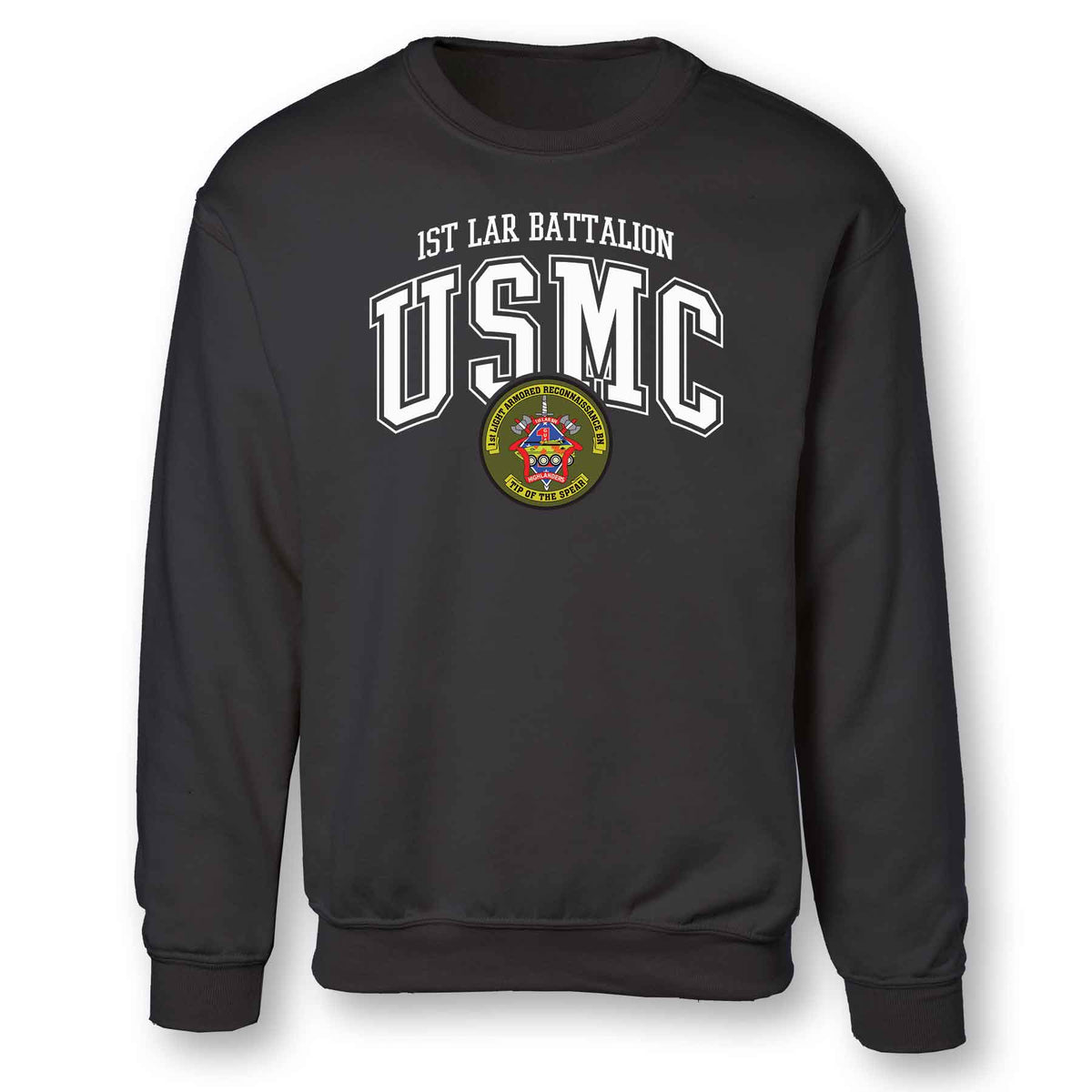 1st LAR Battalion Arched Patch Graphic Sweatshirt – SGT GRIT