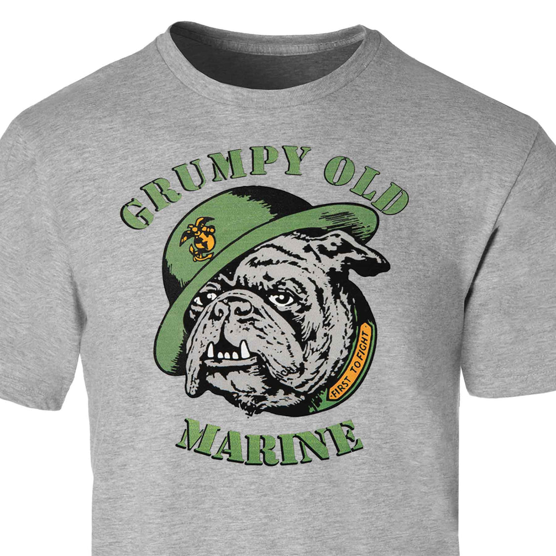 Grumpy Old Marine Bulldog T-Shirt – USMC Mascot Tee | SGT GRIT