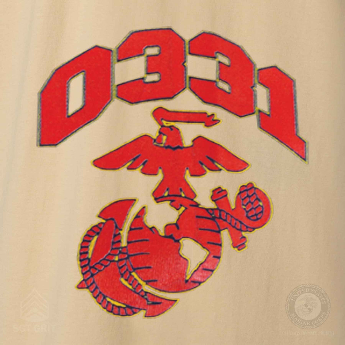 Officially Licensed Custom USMC MOS T-Shirts - SGT GRIT