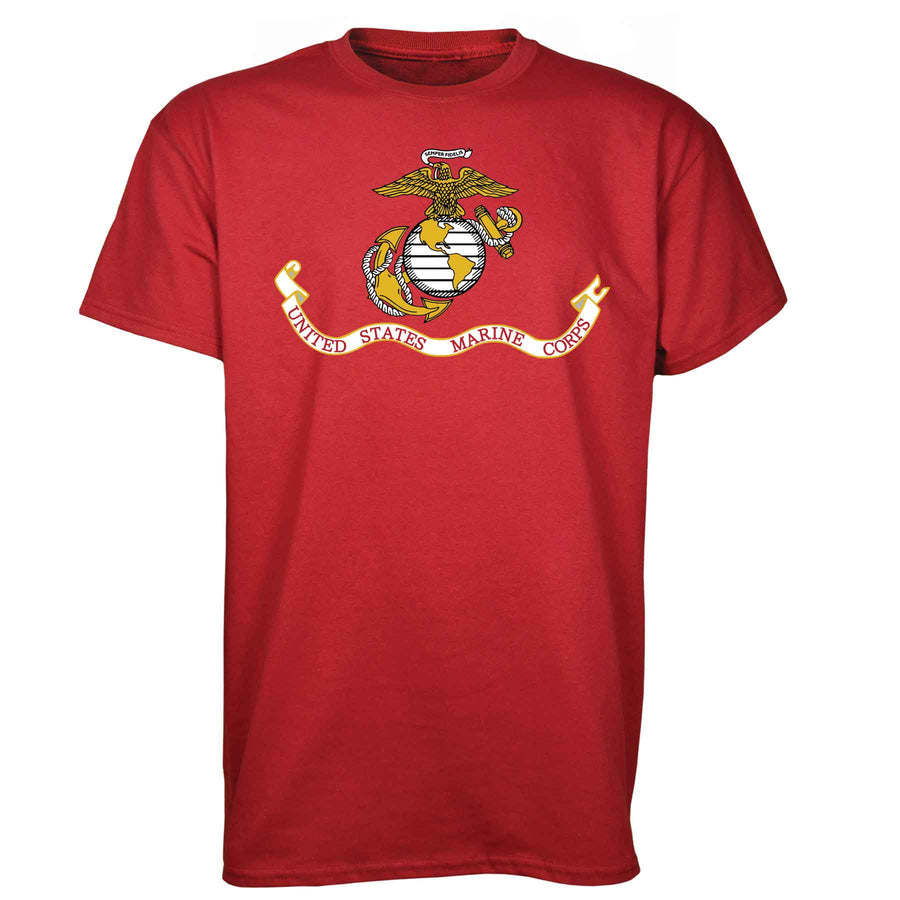 Marine Corps Red T-Shirt with EGA - SGT GRIT