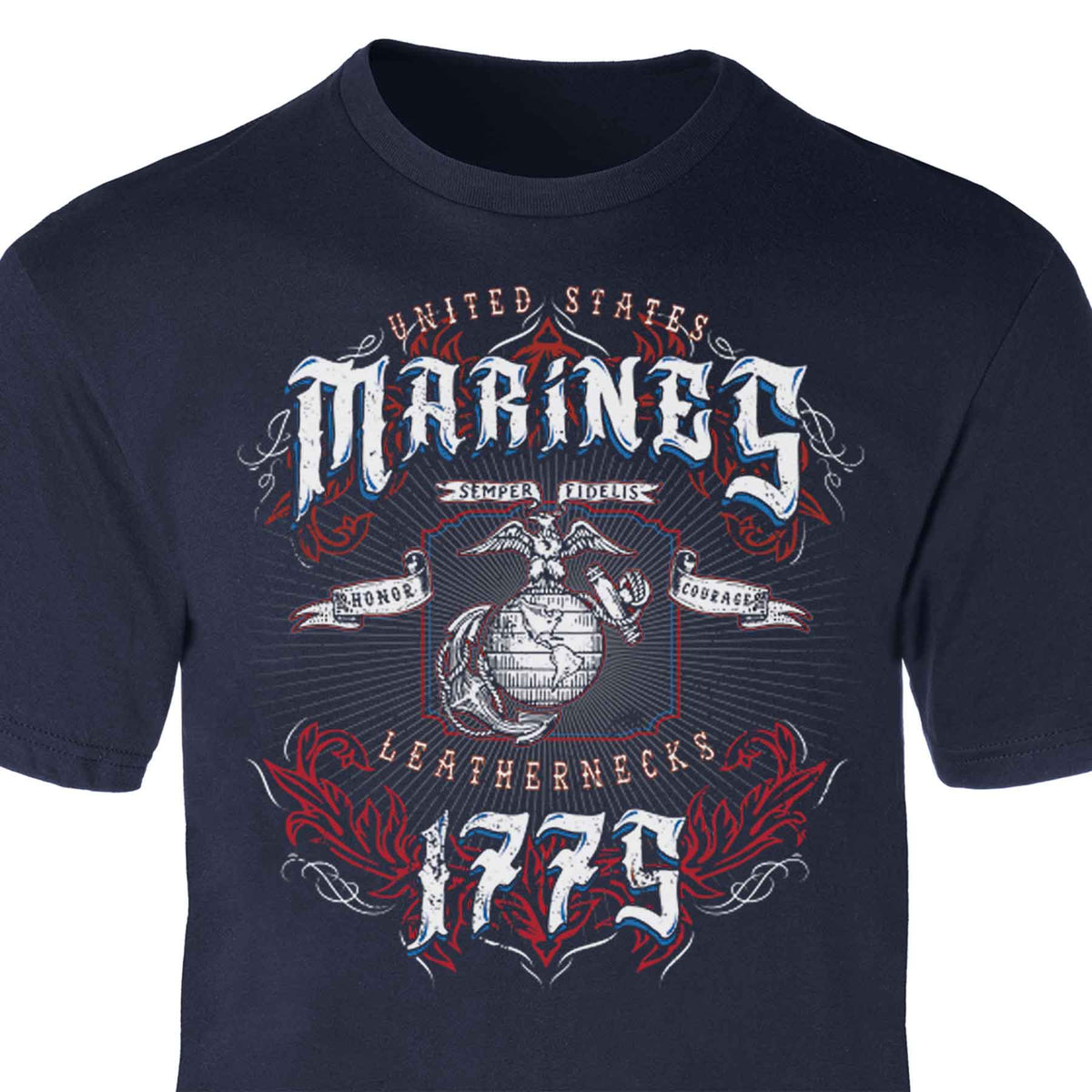 USMC Red, White, and Blue Leathernecks T-shirt – SGT GRIT