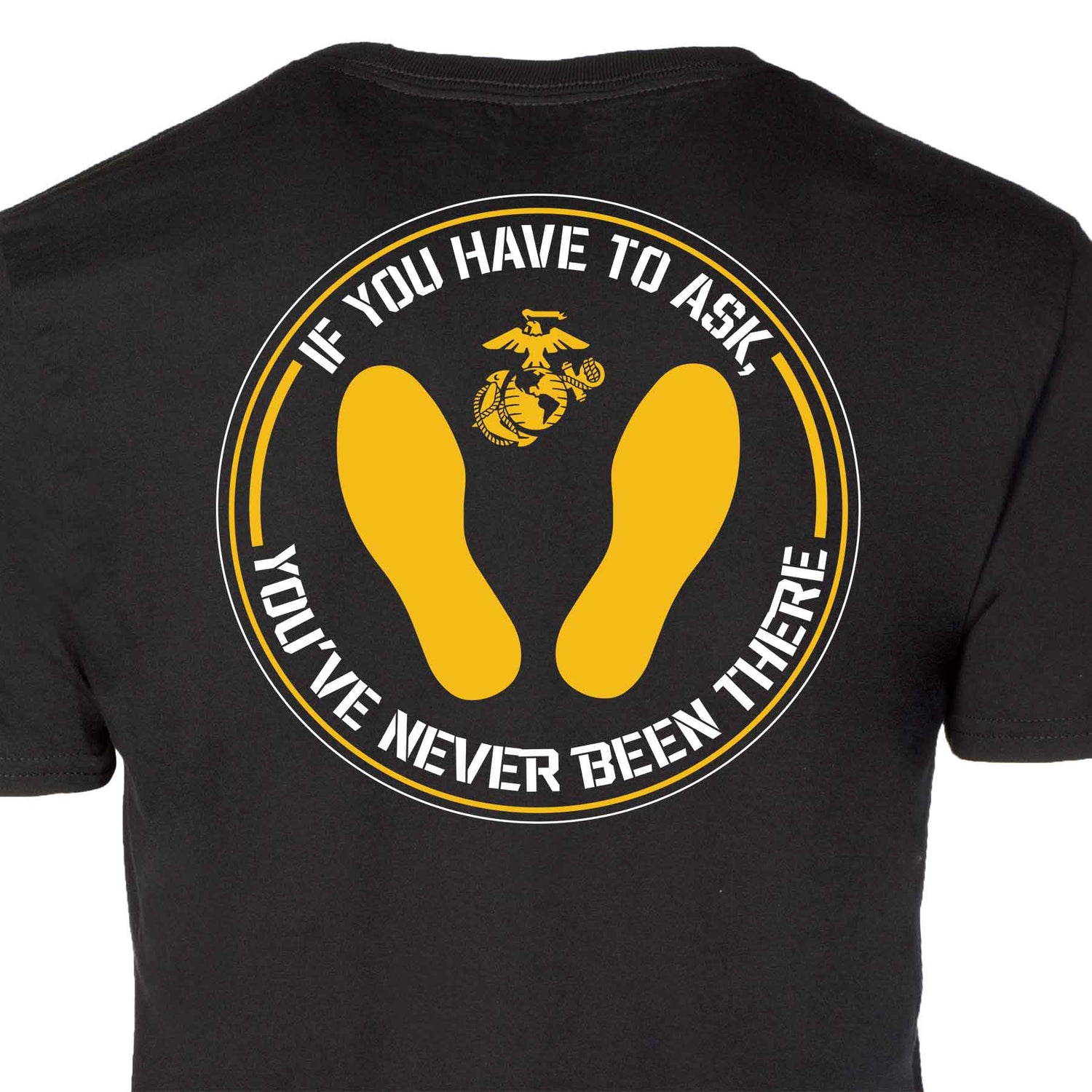 Marines Yellow Footprints T-Shirt - A Symbol of Service – SGT GRIT