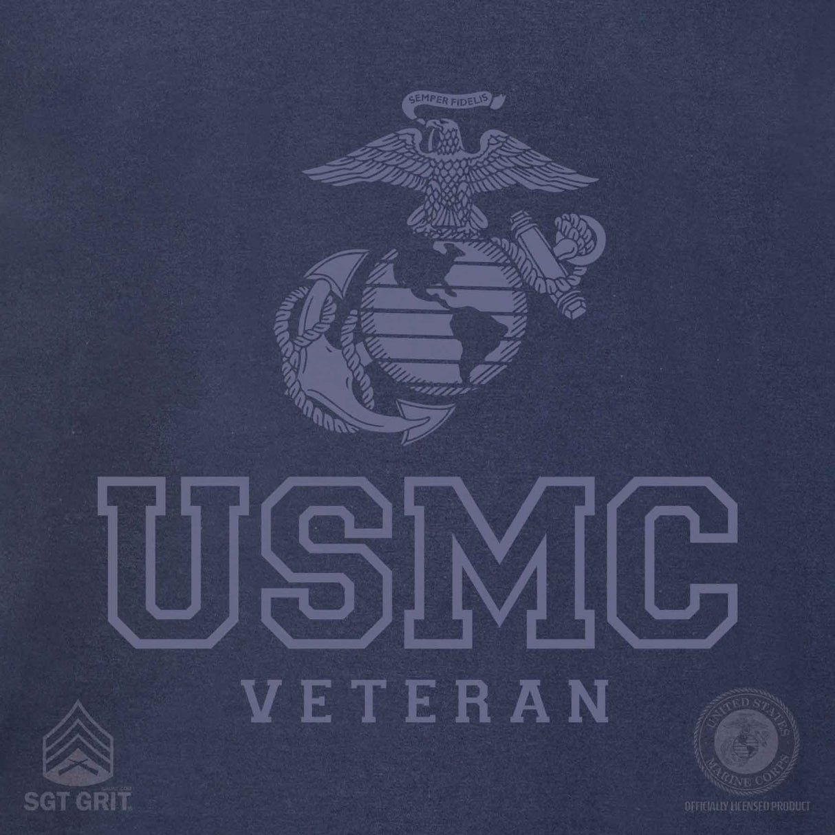 USMC Veteran Tonal T-Shirt - Eagle, Globe, and Anchor Design – SGT GRIT