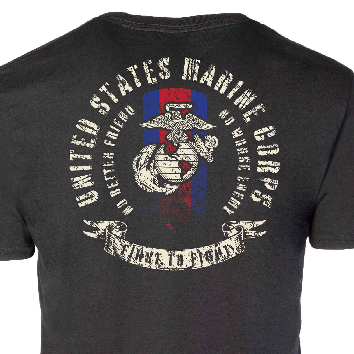 USMC Blood Stripe EGA T-shirt, Black – SGT GRIT