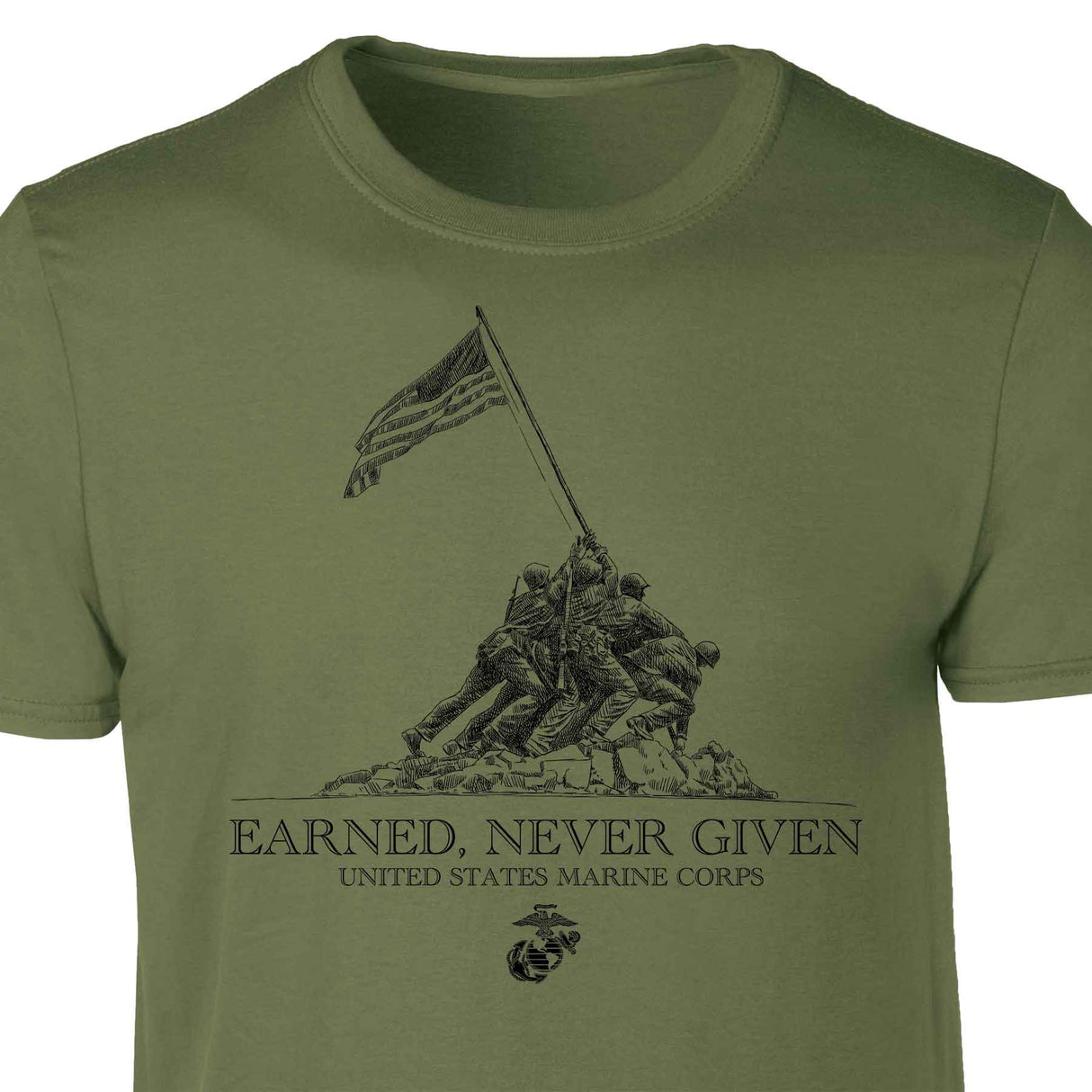 USMC Earned Never Given T-shirt – SGT GRIT