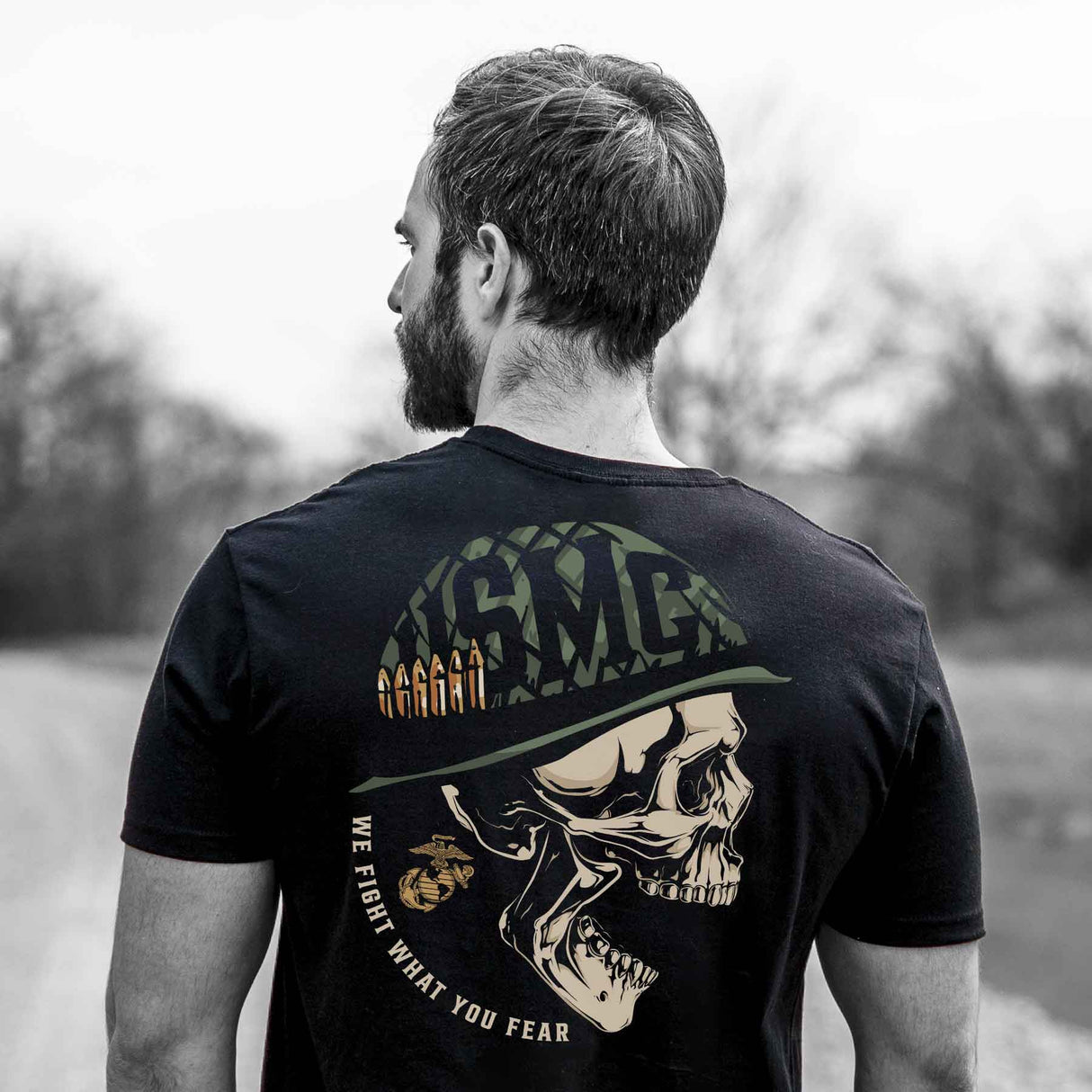 USMC We Fight What You Fear T-Shirt - Official USMC Apparel – SGT GRIT
