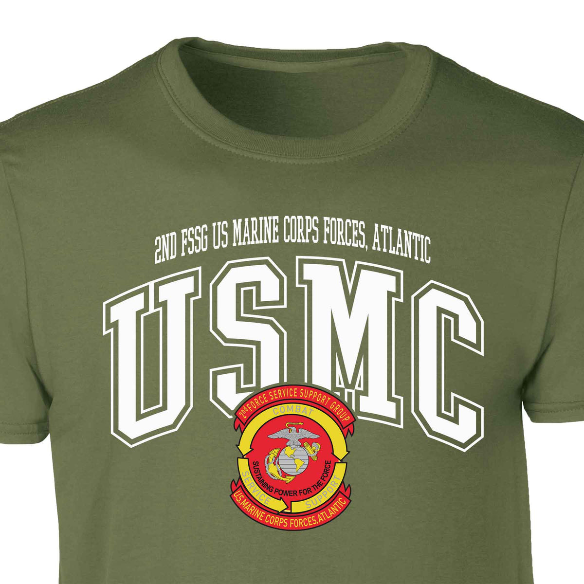 2nd FSSG US Marine Corps Arched Patch Graphic T-shirt – SGT GRIT
