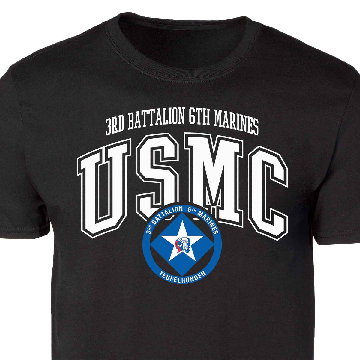 3rd Battalion 6th Marines Arched Patch Graphic T-shirt – SGT GRIT