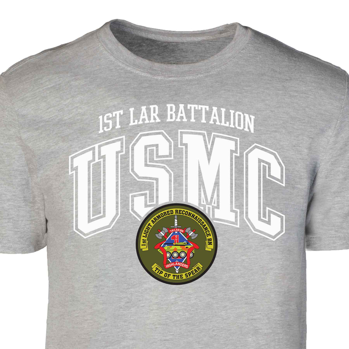 1st LAR Battalion Arched Patch Graphic T-shirt – SGT GRIT