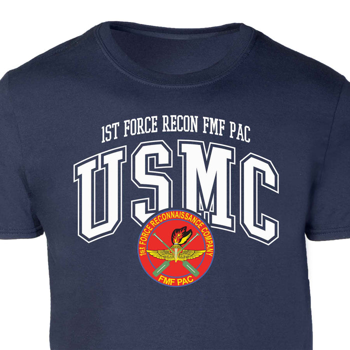 1st Force Recon FMF PAC Arched Patch Graphic T-shirt — SGT GRIT