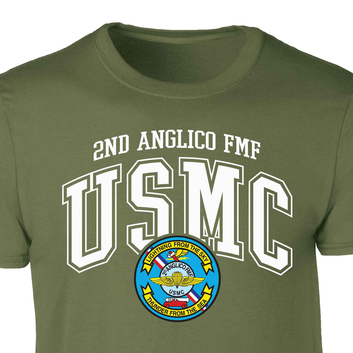 2D Anglico FMF Arched Patch Graphic T-shirt – SGT GRIT
