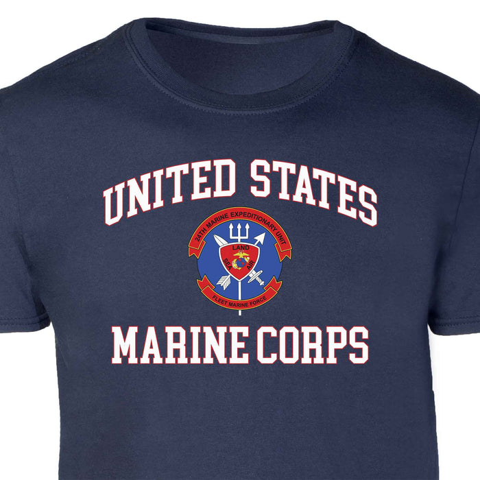 24th MEU Fleet Marine Force USMC Patch Graphic T-shirt — SGT GRIT