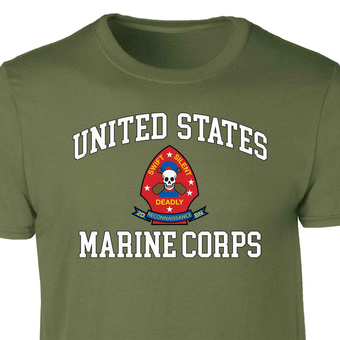 2nd Reconnaissance Battalion USMC Patch Graphic T-shirt — SGT GRIT