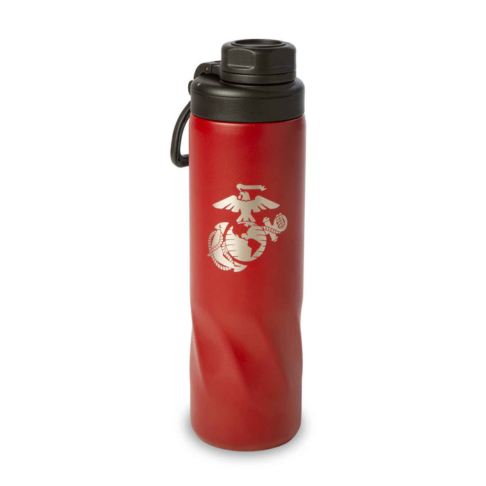 USMC Red Stainless Steel Water Bottle — SGT GRIT