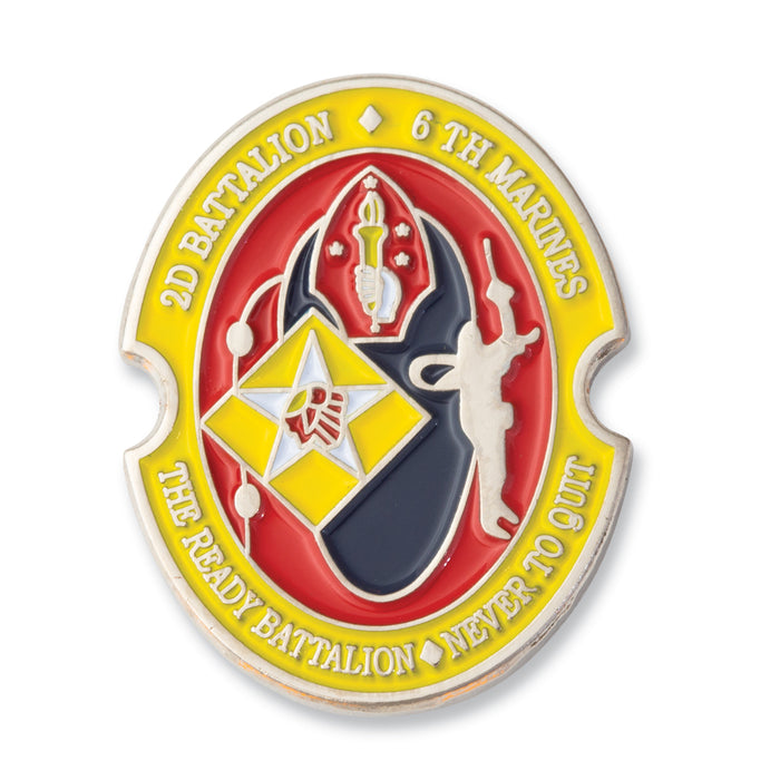 USMC 2nd Battalion 6th Marines Pin - SGT GRIT