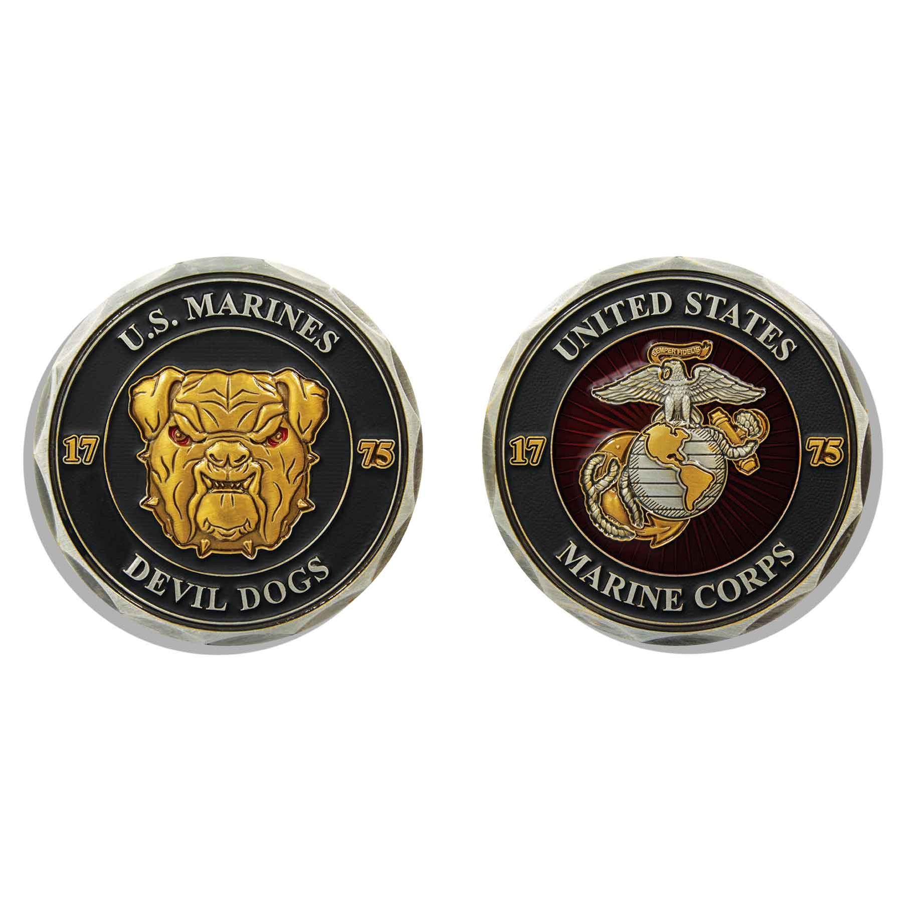 USMC Devil Dogs Challenge Coin — SGT GRIT