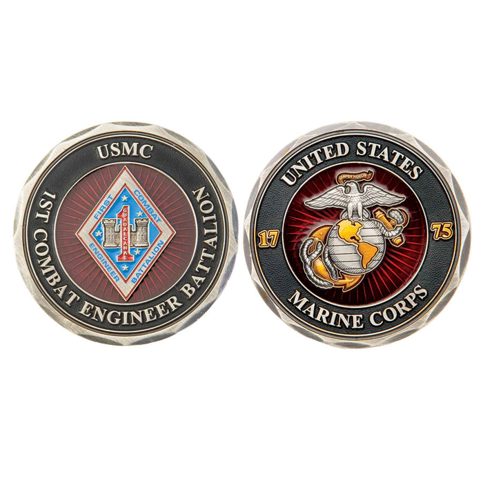 1st Combat Engineer Battalion Challenge Coin — SGT GRIT