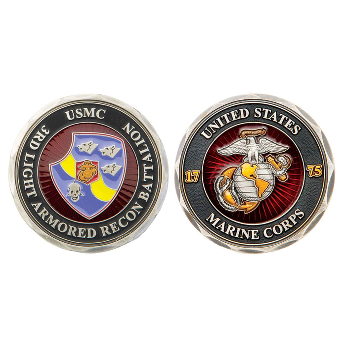 USMC 3rd Light Armored Recon Battalion Challenge Coin — SGT GRIT