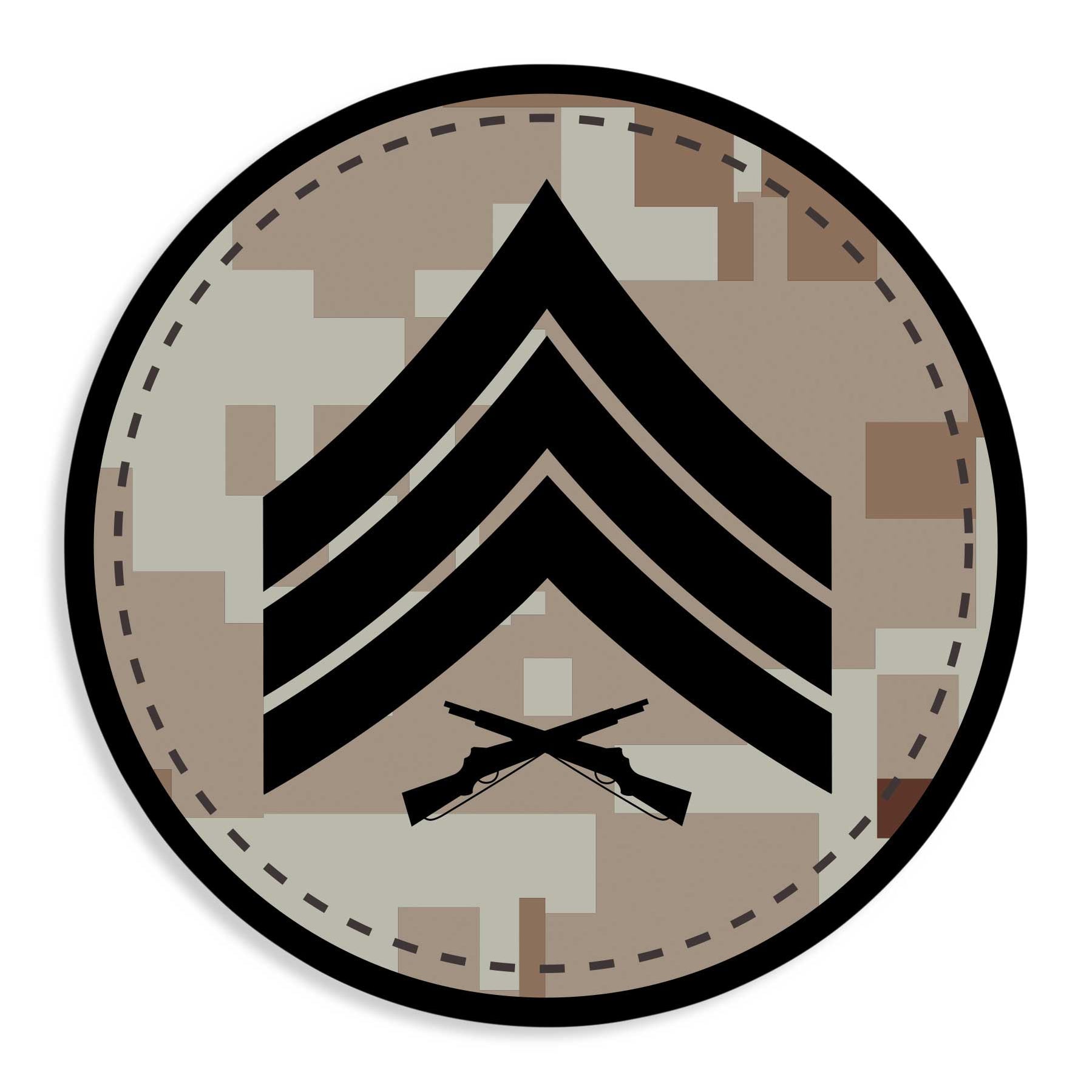 Choose Your Rank Decals in Desert or Woodland — SGT GRIT