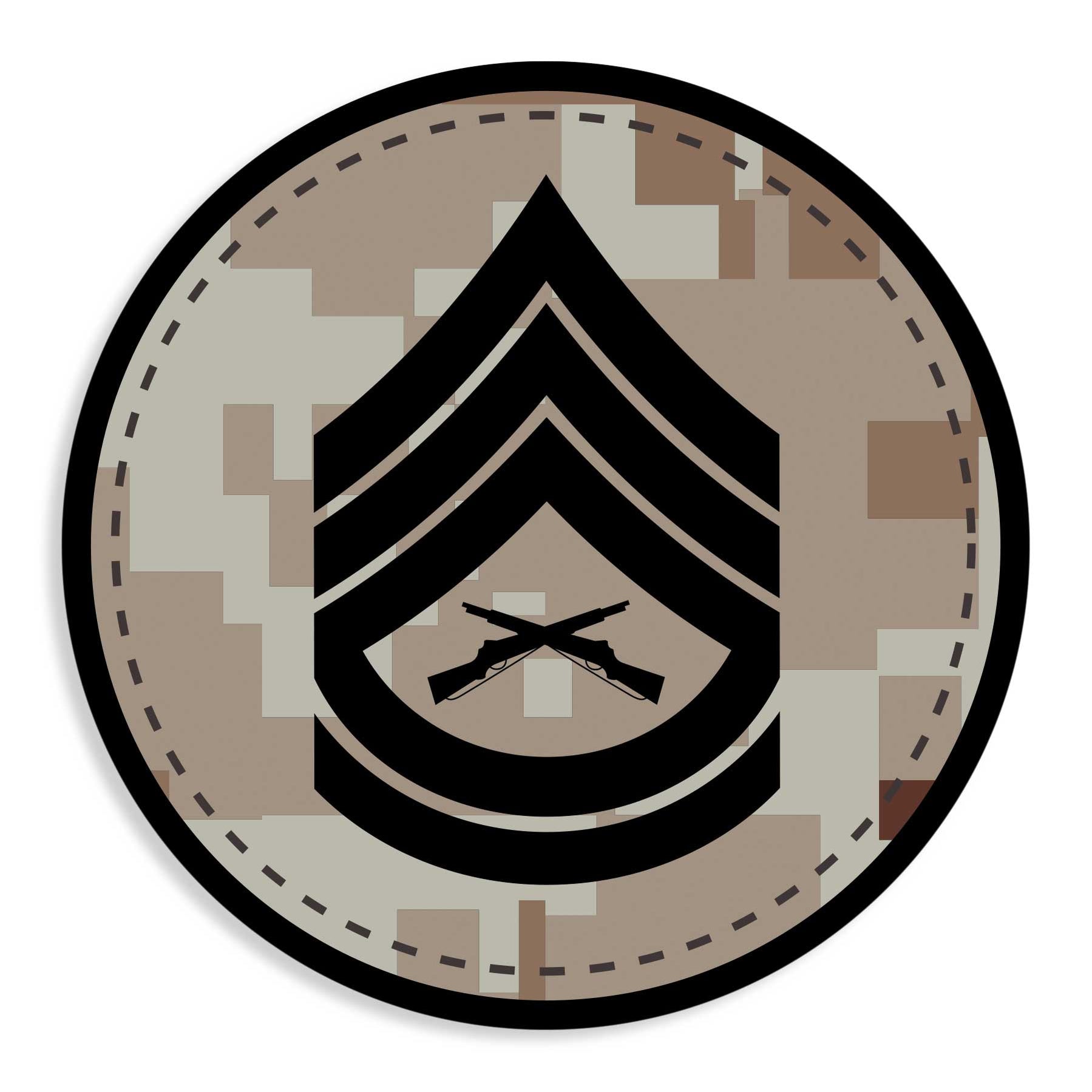 Choose Your Rank Decals in Desert or Woodland — SGT GRIT