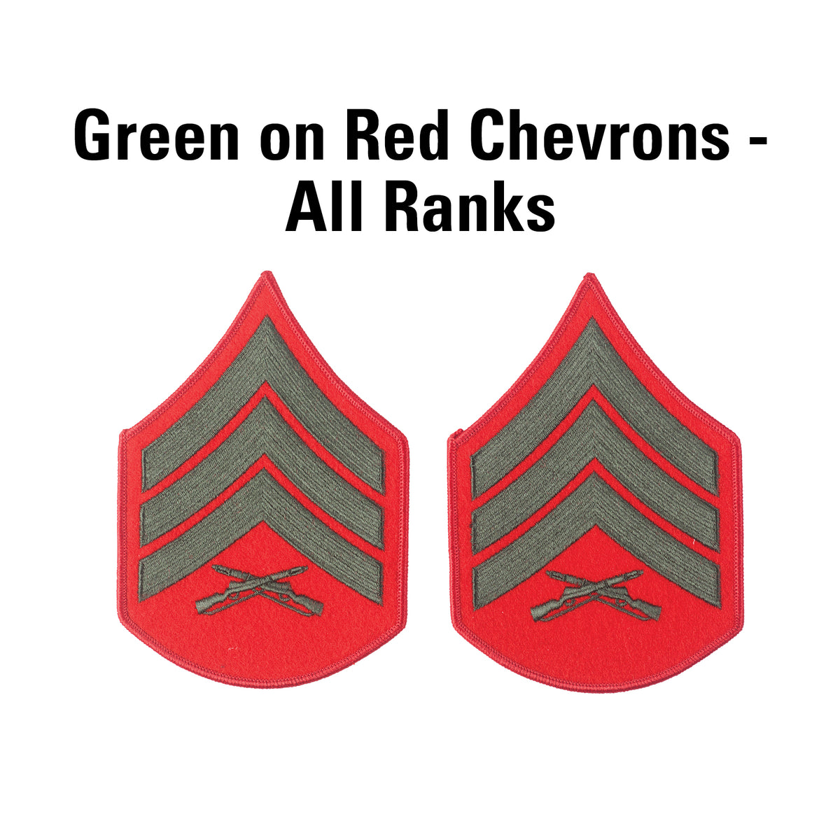 Green on Red Chevrons – SGT GRIT