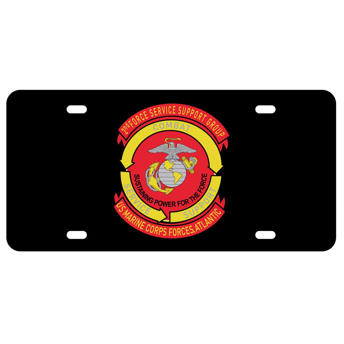 2nd FSSG US Marine Corps Forces Atlantic License Plate — SGT GRIT