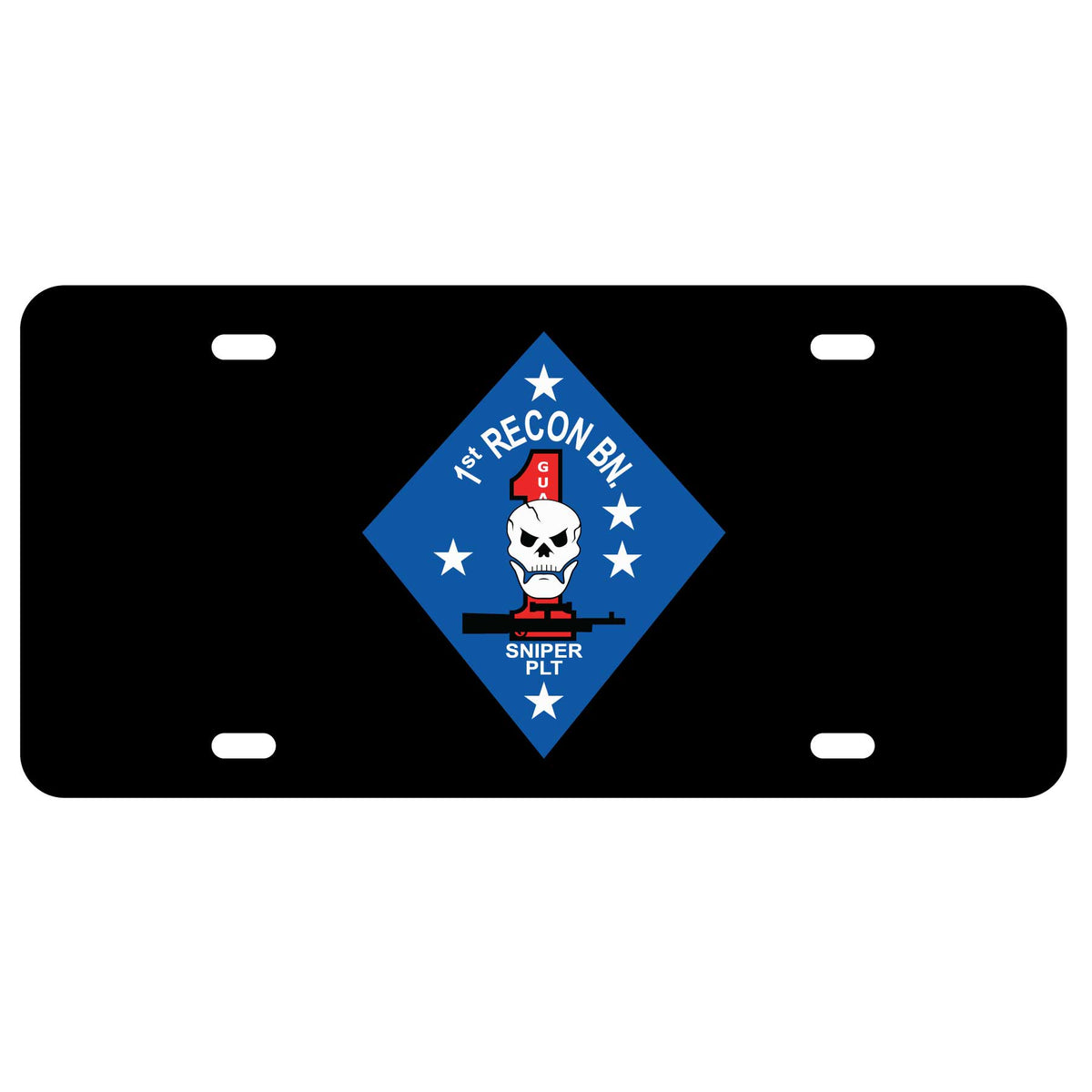 1st Recon Battalion Sniper Platoon License Plate – SGT GRIT