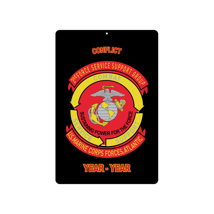 2nd FSSG US Marine Corps Forces, Atlantic Metal Sign — SGT GRIT