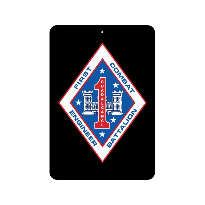 1st Combat Engineer Battalion Metal Sign — SGT GRIT