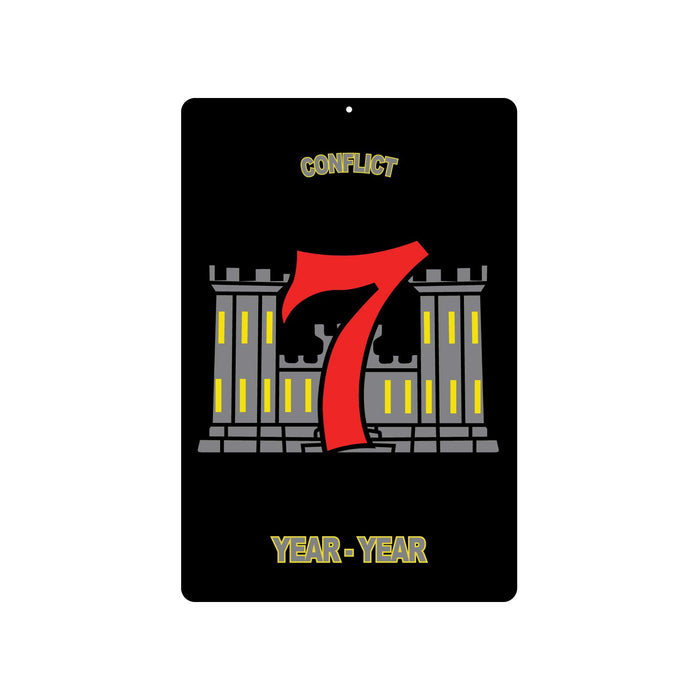 7th Engineers Battalion Metal Sign — SGT GRIT